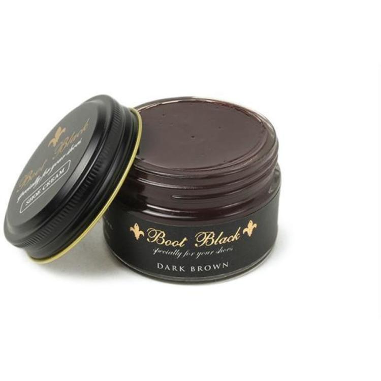 COLUMBUS BOOT BLACK(コロンブス ブートブラック ブラックライン) シュークリーム ダークブラウン (ビン入り) 55g ...