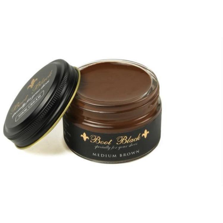 COLUMBUS BOOT BLACK(コロンブス ブートブラック ブラックライン) シュークリーム ミディアムブラウン (ビン入り) 55g ...