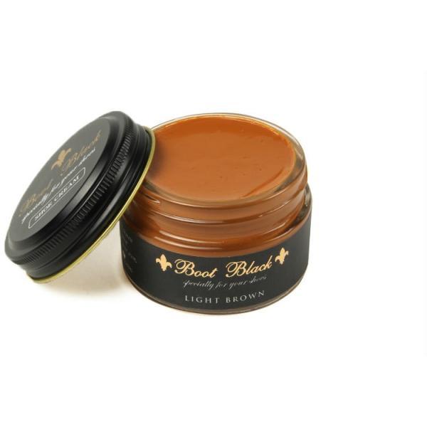 COLUMBUS BOOT BLACK(コロンブス ブートブラック ブラックライン) シュークリーム ライトブラウン (ビン入り) 55g ...